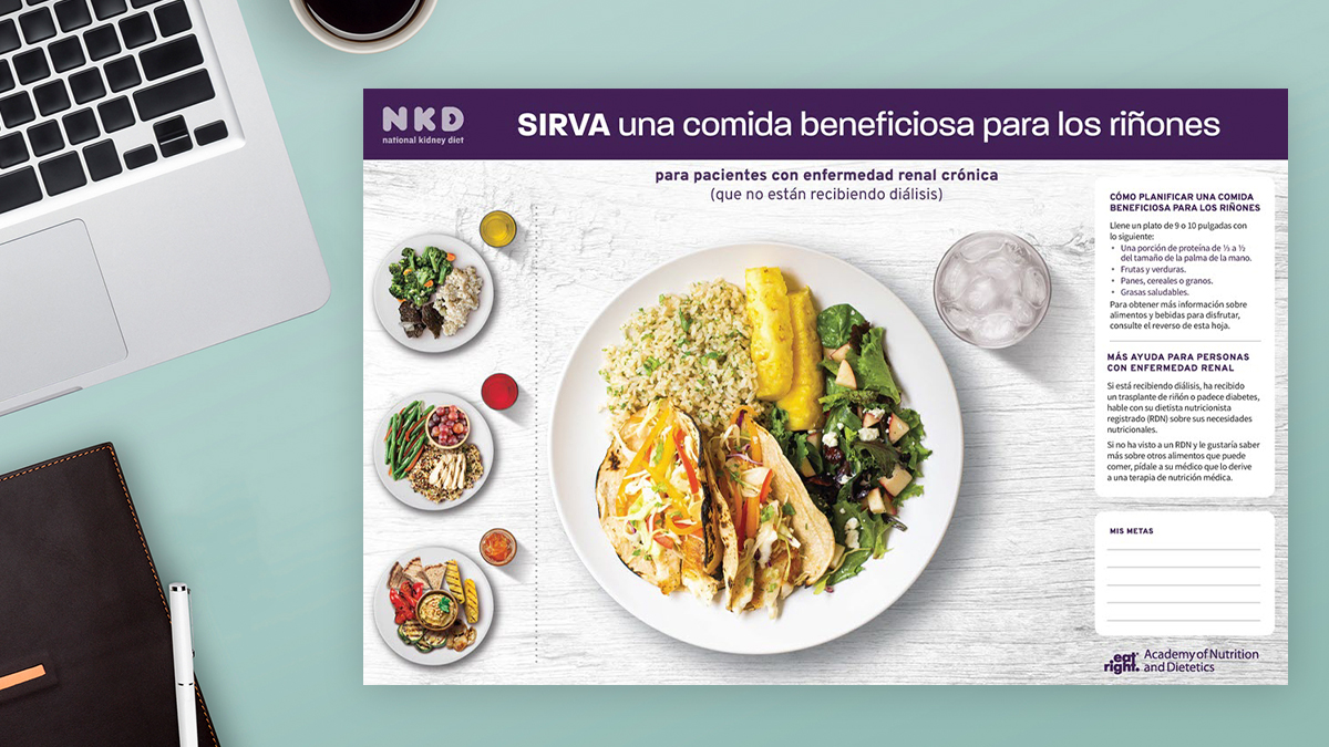 National Kidney Diet: Dish Up a Kidney-Friendly Meal (Spanish)